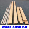 Replacement Wood Casement Double Single Hung Window Sash Kits ...